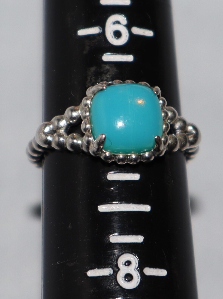 Pandora Sterling Silver Turquoise Cloud Ring Size 54 - 6 3/4 | eBay
