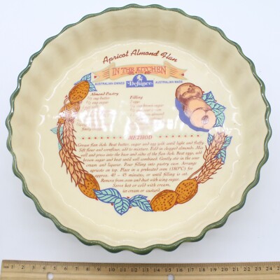 Defiance - Stoneware Ceramic Pie Apricot Almond Flan dish 23cm 9 ...