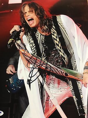 Autographed Steven Tyler 11x14 photo Singing PSA Certified Signed | eBay