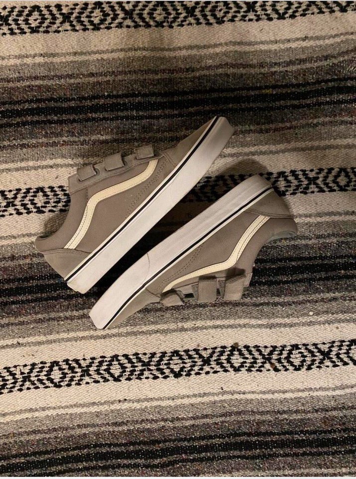 Grey Strap Vans Rarely Worn Size 10 M | eBay