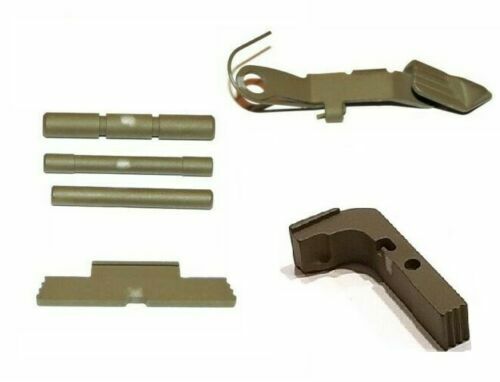 For GLOCK 17 19 26 Gen 3 Extended Control Kit 3 Pins And Serrated Mag ...