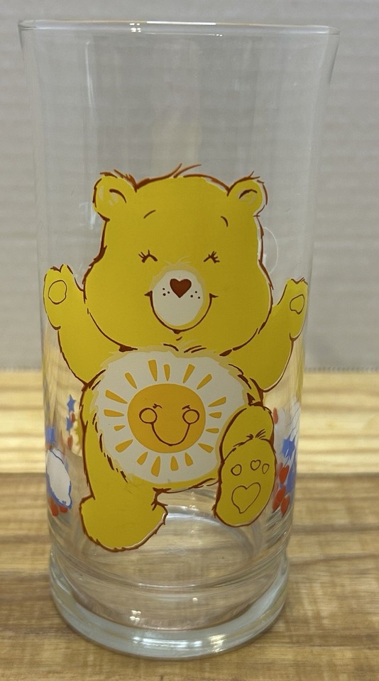 VTG 1983 Care Bears Pizza Hut Glasses x3 - Funshine, Grumpy ...