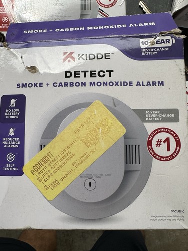 Kidde Smoke & CO Detector, 10-Year Battery, LED Warning Indicators ...