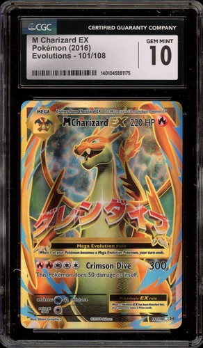Pokemon M Charizard EX XY Evolutions Full Art #101 CGC 10 Gem Mint | eBay