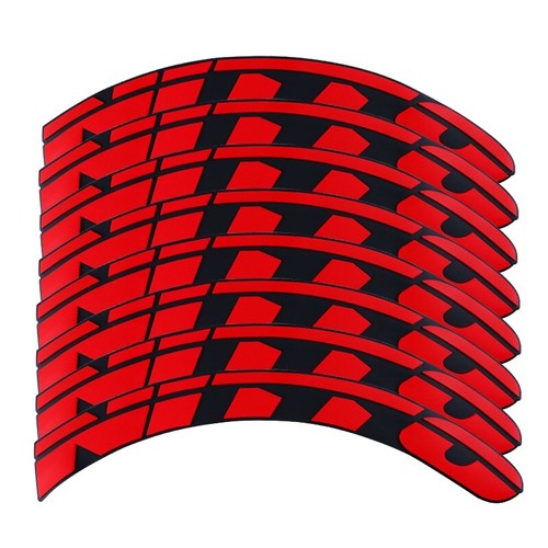 NITTO Permanent Tire Lettering Stickers Rubber 1.38" 15"-24" 9 Pcs Red ...