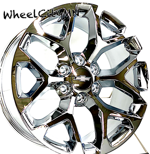 22” Chrome Snowflake 5668 SFO Replica OE Wheels fits Chevy Tahoe ...