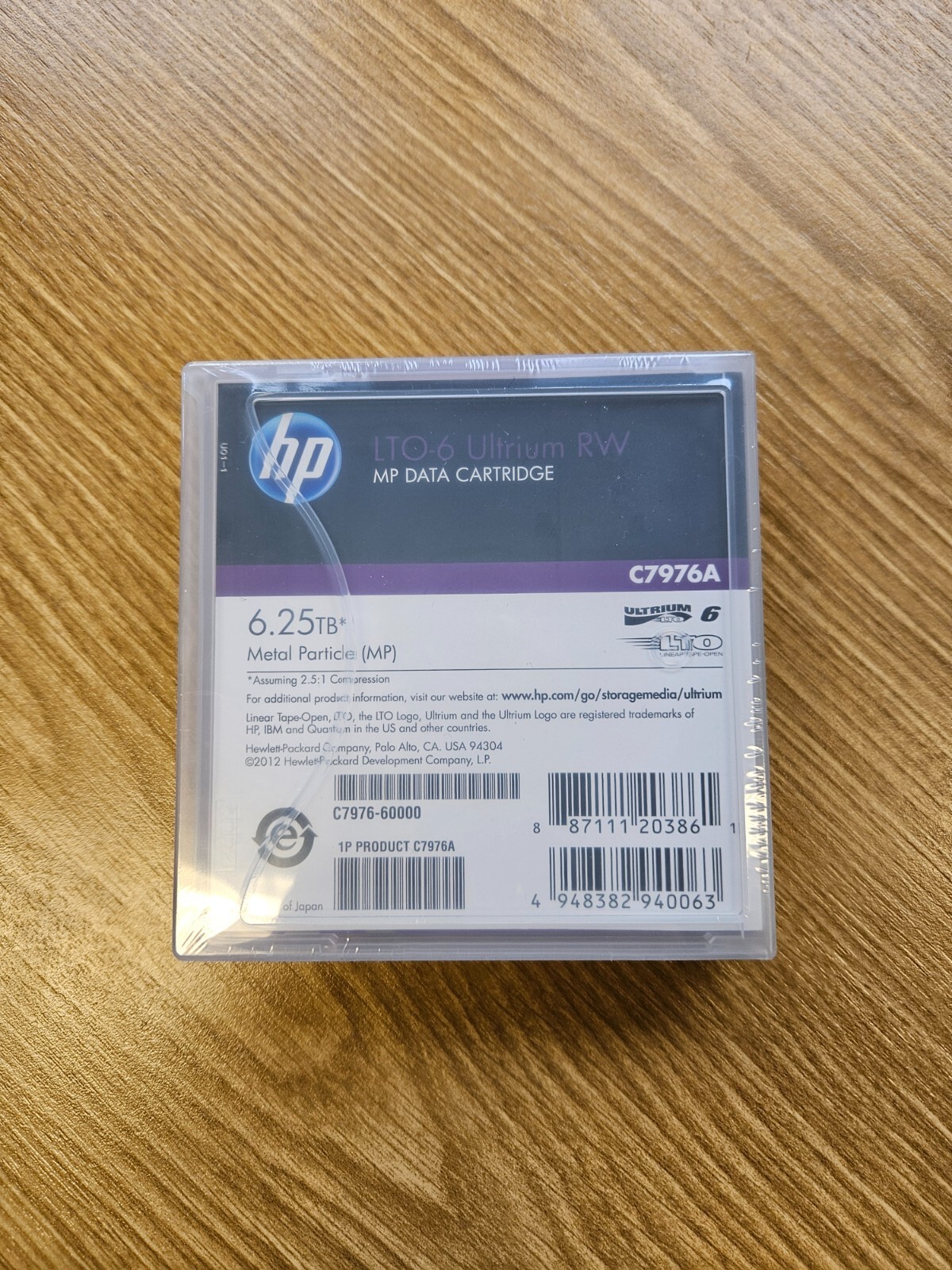 HP C7976A LTO-6 Ultrium 6.25TB Data Cartridge - Blue for sale online | eBay