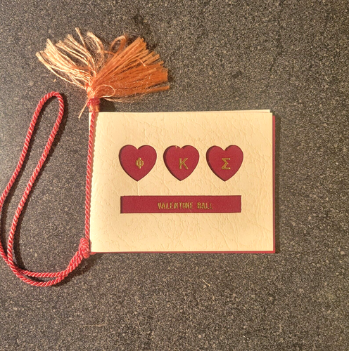 1950 Phi Kappa Sigma Fraternity Dance Card | Alpha Iota | Vanderbilt ...