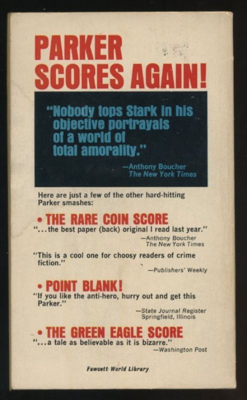 The Sour Lemon Score by Richard Stark AKA Donald E. Westlake - Parker ...