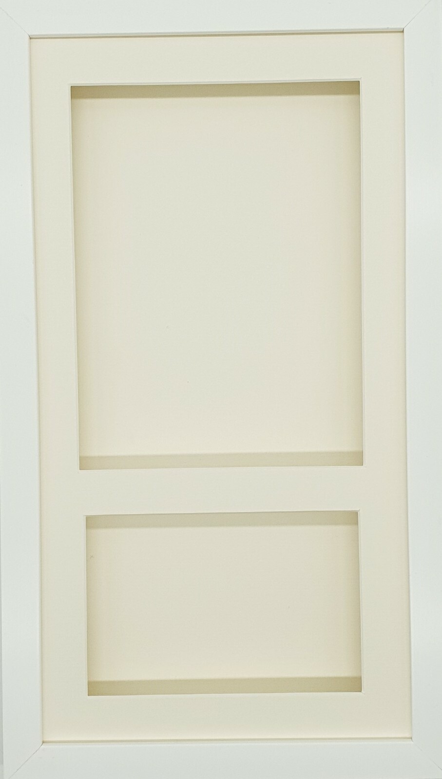 3D 15" x 8" WHITE Picture Photo Box Frame 14mm/0.5" Deep Medal Keepsake ...