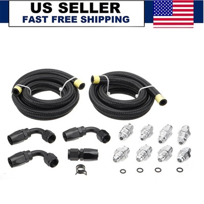 Fit LS Swap Pressure Return Line Universal Power Steering Pump Hose Kit ...