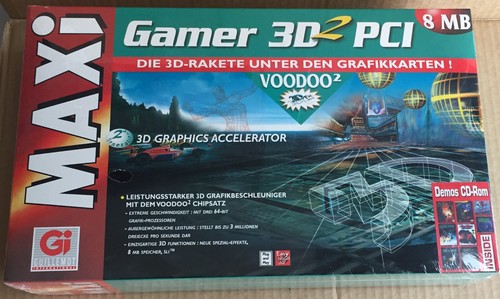 Guillemot Maxi Gamer 3D2 PCI (8MB) Voodoo 3DFX 2 Graphics Card NEW ...