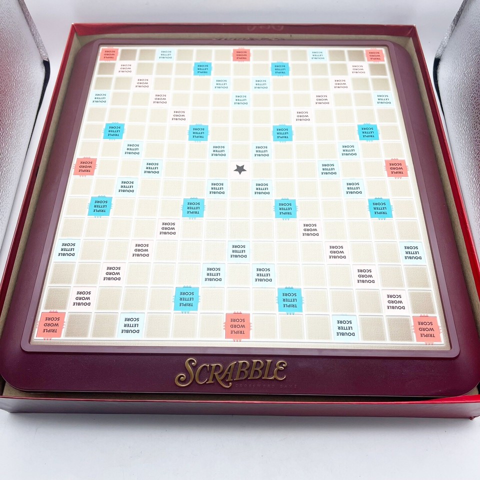 Scrabble Deluxe Turntable Board Game 2001 Hasbro Rotating Vintage | eBay