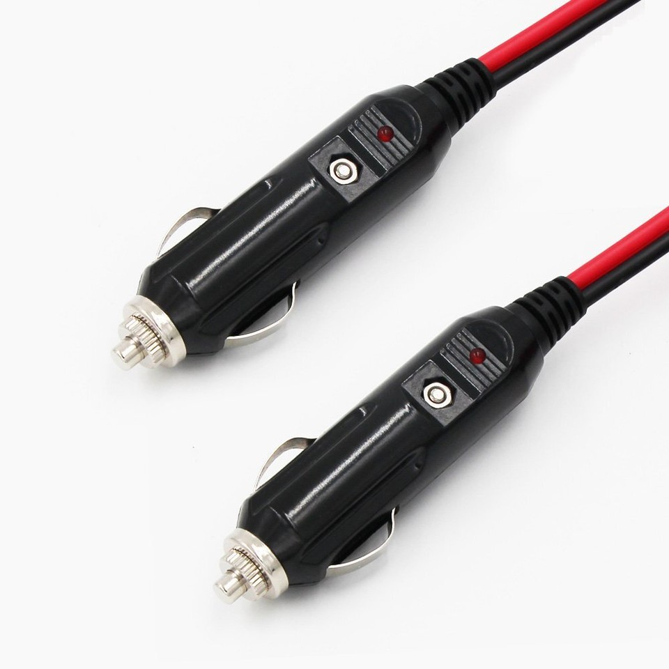 10FT Heavy Duty Male to Male Cigarette Lighter Plug Cable Battery ...
