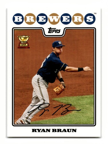 Ryan Braun 2008 Topps #430 HOF All-Star Rookie Gold Cup Mint | eBay