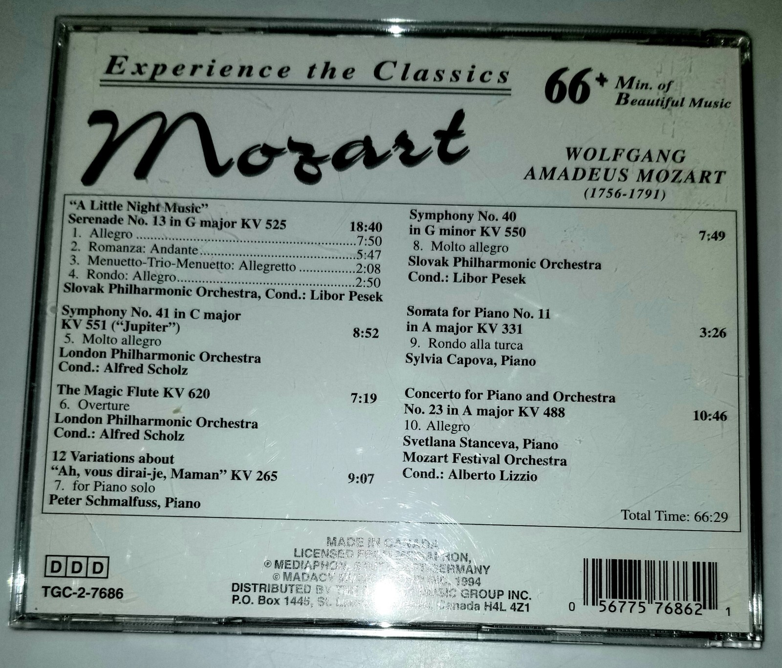 Experience the Classics. Mozart. CD. Music Album | eBay