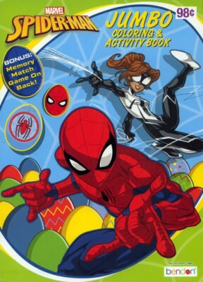 Spider-Man Easter coloring book RARE UNUSED | eBay