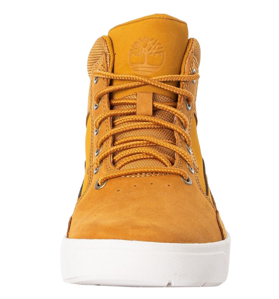 Men's Timberland Allston Mid Lace Sneaker Boot Wheat Nubuck Leather ...