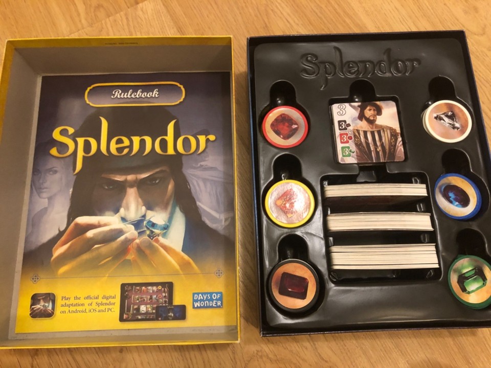 Splendor board game. Slightly damaged box but all components in good ...