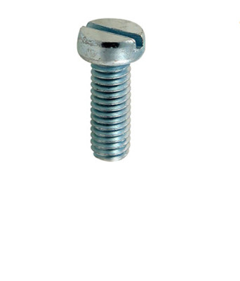 2BA, 4BA, 6BA Cheese Head Slotted Machine Screws Zinc, Self Colour ...
