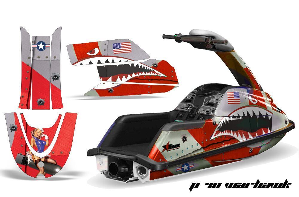 Graphic Decals Stickers Yamaha Superjet Jetski Round Nose WARHAWK R | eBay