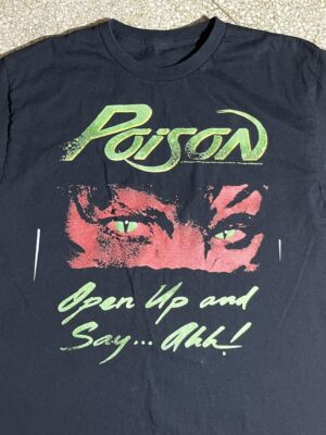 Poison Band T-shirt, Poison Graphic Black Unisex Tshirt Reprint S-5XL ...