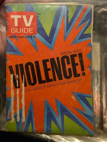 TV GUIDE magazine June 14-20 1975 label VIOLENCE SPECIAL ISSUE | eBay