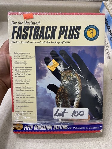 Fastback Plus Backup Software IBM-PC/XT/AT, PS-2-New-Partially Sealed Vintage | eBay