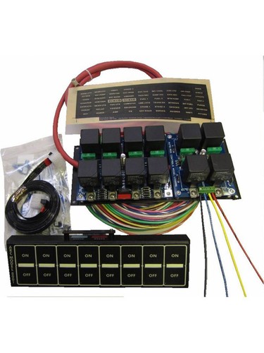 Auto Rod Controls Switch Panel Model 8001 Dash Mount 8-3/4x2-3/8 8 Flat ...