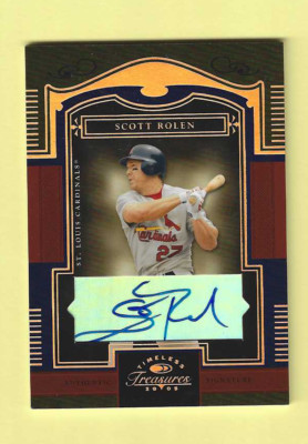 2005 Timeless Treasure Signature Bronze #49 Scott Rolen autograph ...