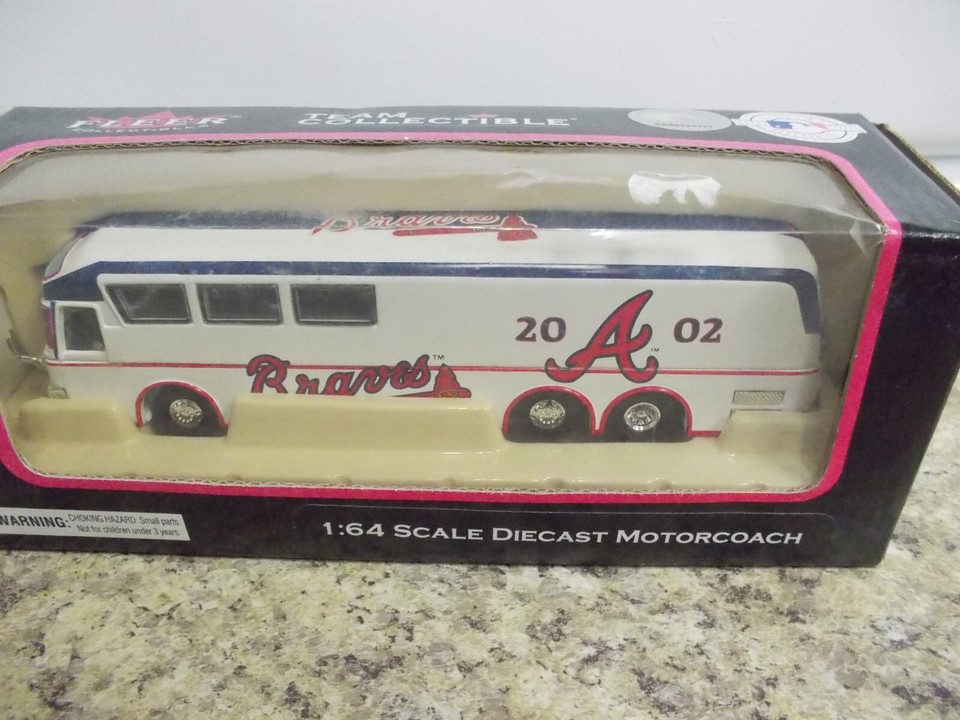 Fleer 2002 Atlanta Braves Bus diecast NIB In Box | eBay