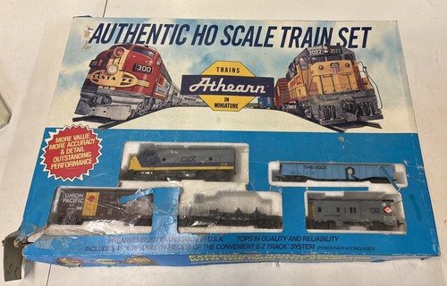 ATHEARN #1004 CSX FREIGHT TRAIN SET - HO Scale With instructions & Box ...