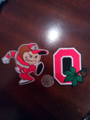 (2) OSU The Ohio State Buckeyes Vintage Embroidered Iron On Patch lot 3 ...