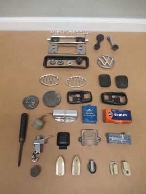 Vintage Volkswagen VW Beetle Bug Parts Lot 33pc Set Emblem Resistor ...