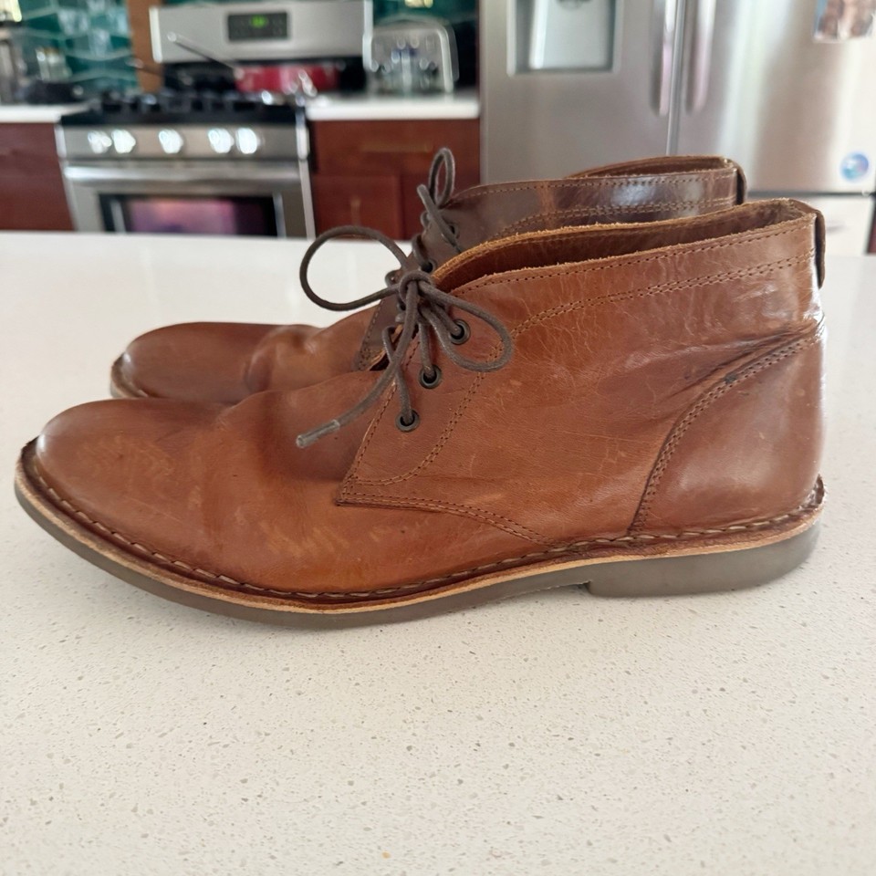 Crown Vintage Casper Chukka Boots, Brown, Men's 10 Cognac Brown Leather ...