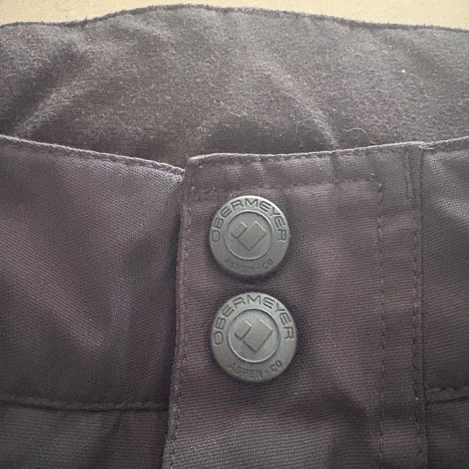 Obemeyer Kids Snow Ski Pants Extended Wear Black Insulated Waterproof ...