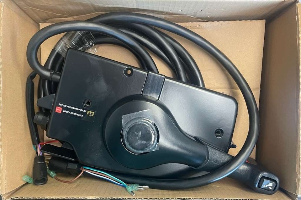 Mercury Outboard Side Mount Remote Control Box Power Trim Tilt 8 Pin ...