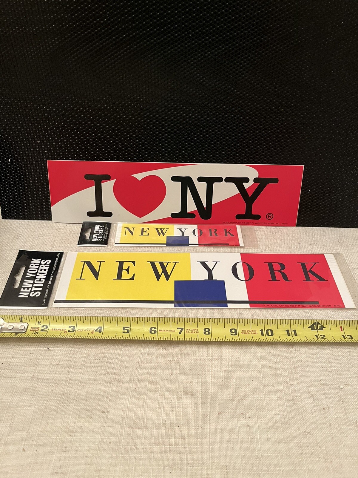 Lot Of 3 New York Bumper Stickers - I Love NY - | eBay