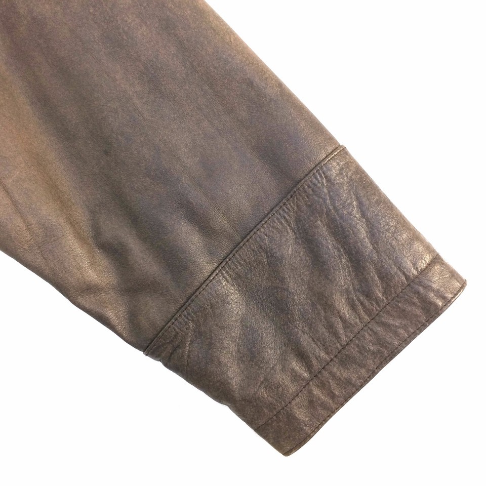 GIVERNY Classic, Men's, Vintage, 4 Buttons Leather Jacket / Coat 3/4 ...