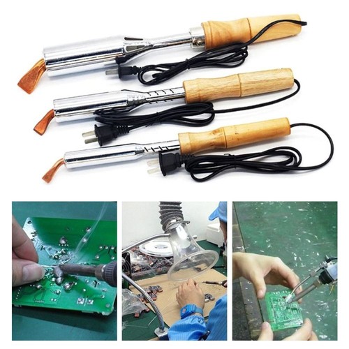 Iron Station Chisel Tip Solder Welding Electric Soldering Iron Wood ...