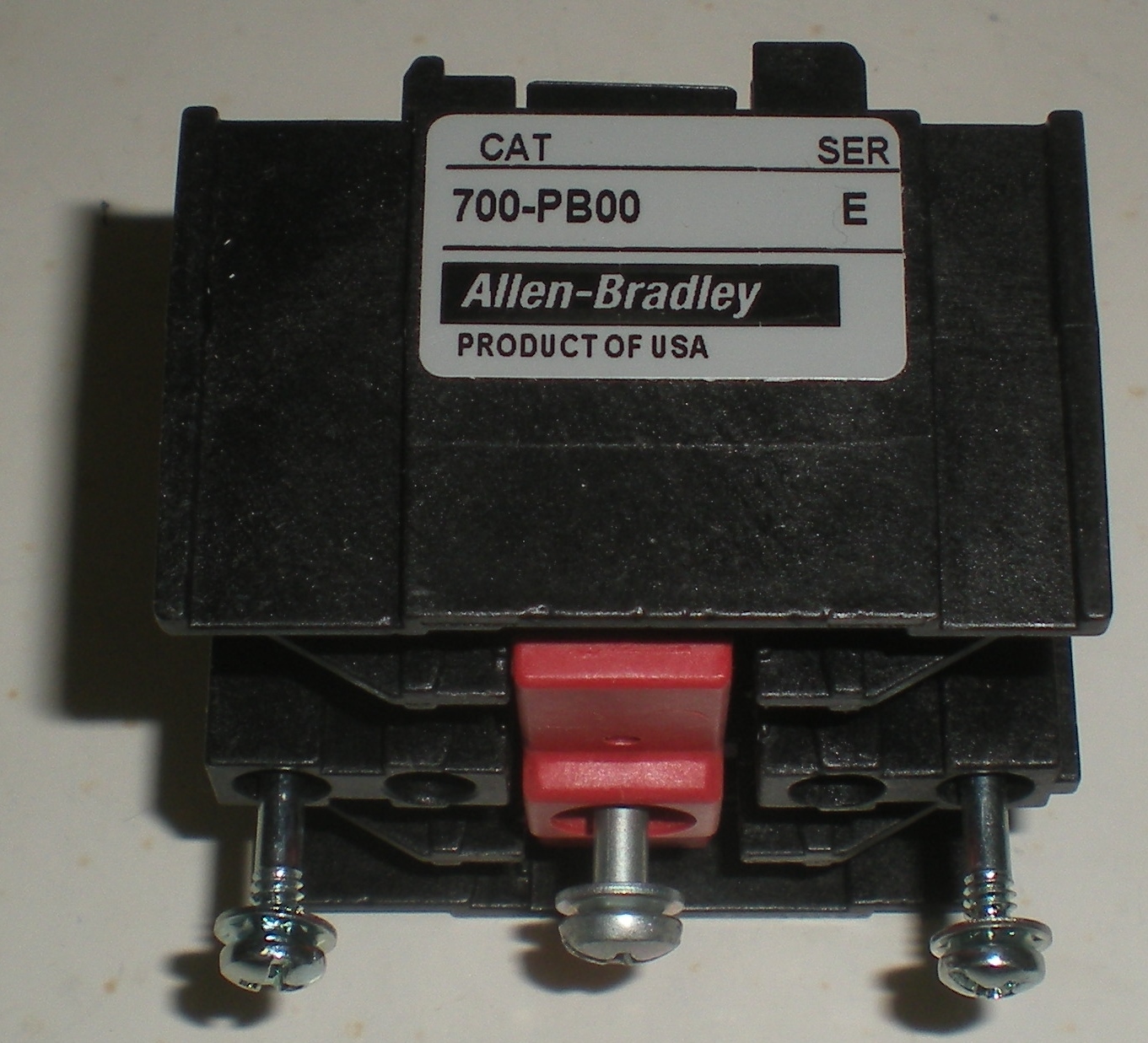 ALLEN BRADLEY 700-PB00 CONTACTOR ADDER DECK BLOCK 4P NO CONTACTS FOR ...