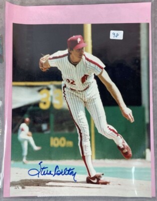 Steve Carlton Philadelphia Phillies Autographed Signed 8x10 Photo | eBay