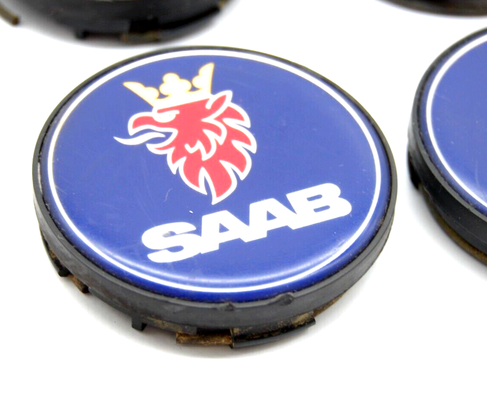 WHEEL CENTER CAPS 62.5mm FOR SAAB 9-3 9-5 2.0 2.3t YS3E 98-07 AERO ...