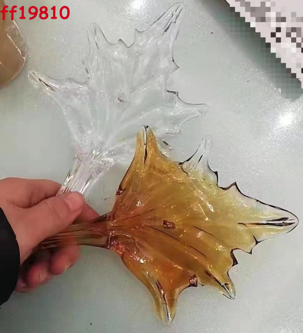 Luxury Maple Leaves Crystal Glass Chandelier Hotel Villa Staircase ...