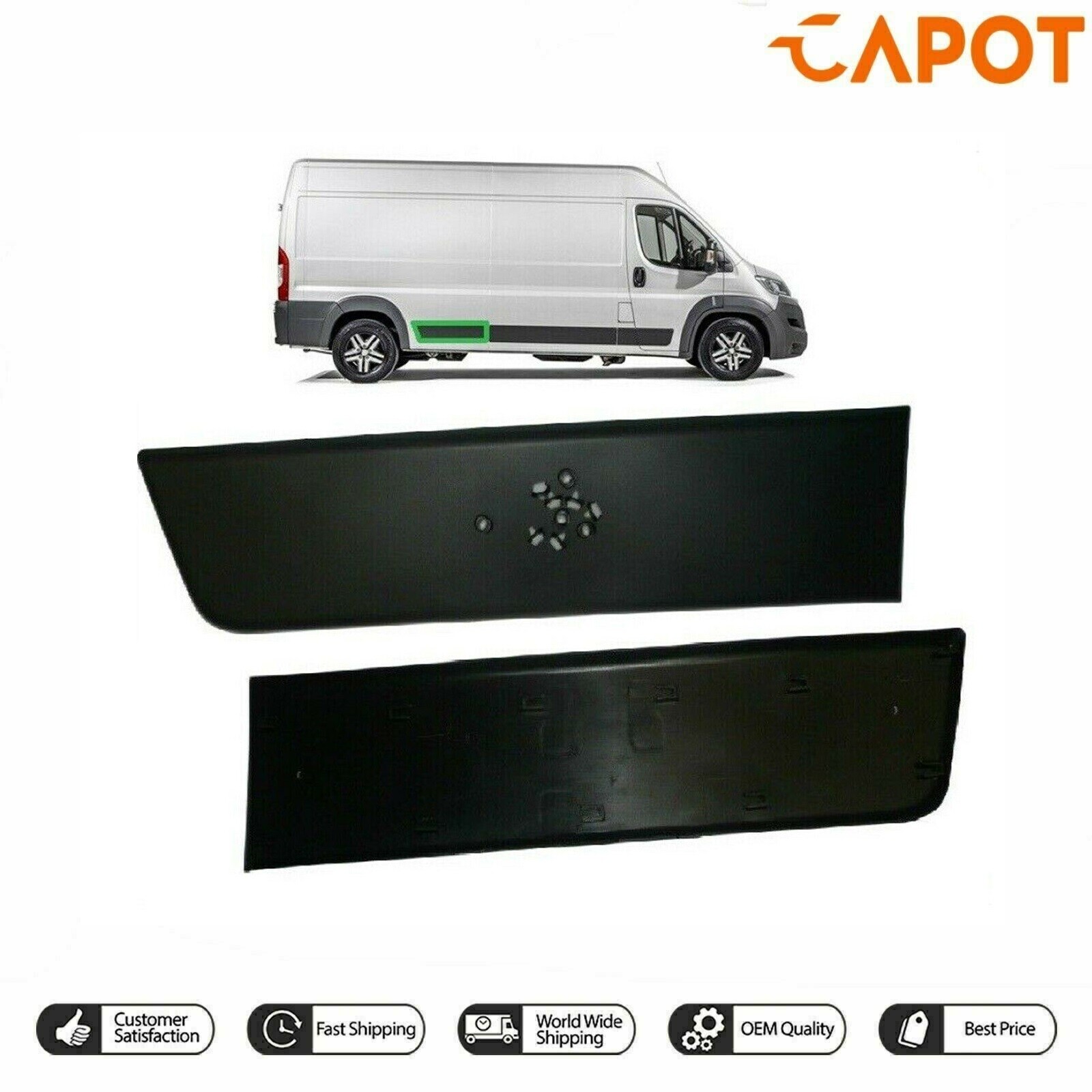 For Peugeot Boxer Citroen Relay Fiat Ducato Rear Right Trim Moulding ...