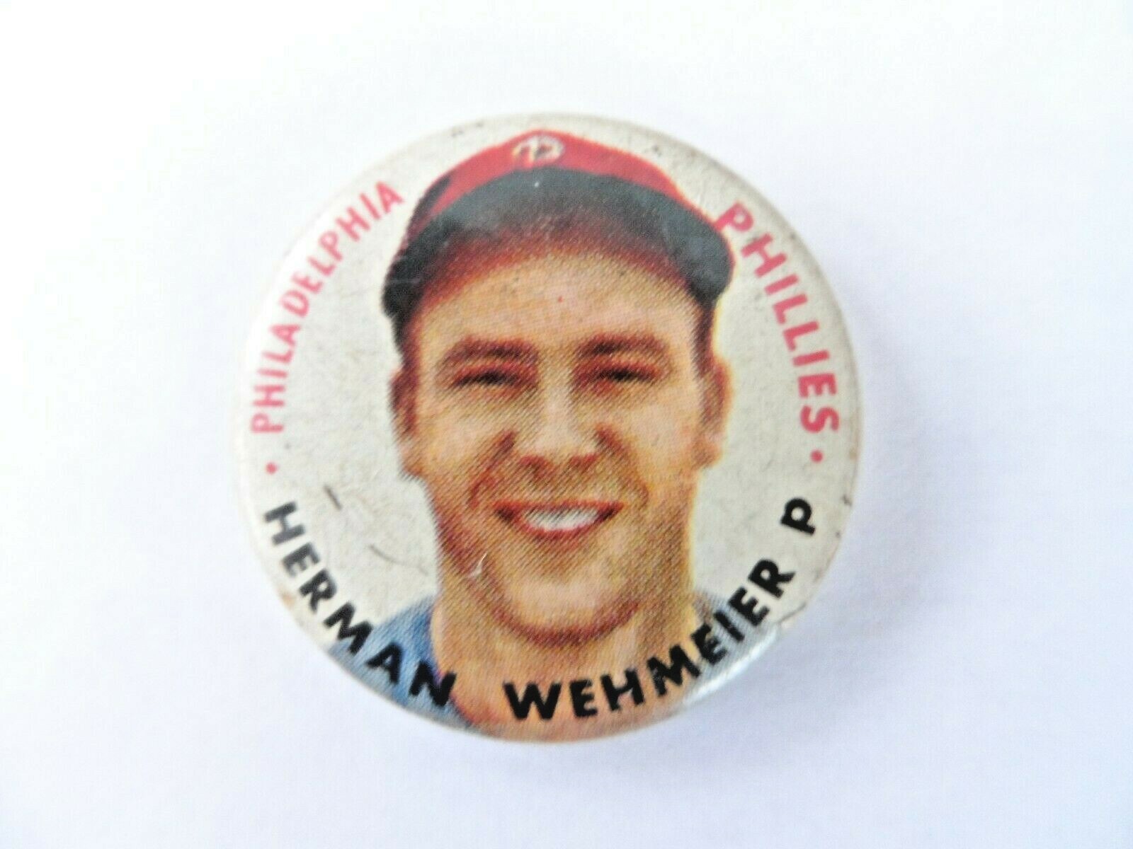 1956 TOPPS BASEBALL PINS HERMAN WEHMEIER PHILADELPHIA PHILLIES | eBay