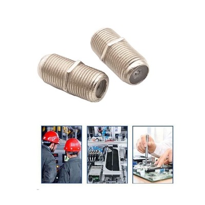 Female to Female F Type Coupler Adapter F Female Straight Connector ...