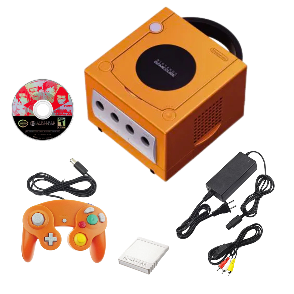 Nintendo Orange Gamecube Console Bundle System You Choose! 1-4 ...