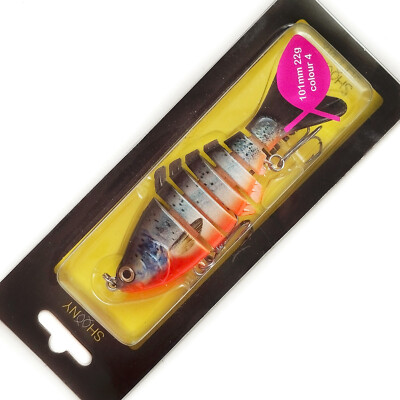 SHOONY 4" Swimbait Jerkbait Multi Jointed Fishing Lure Crankbait Pike ...