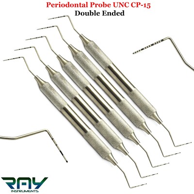 X5 Dental Periodontal Examination Probes UNC CP15 Color Marking Probe ...